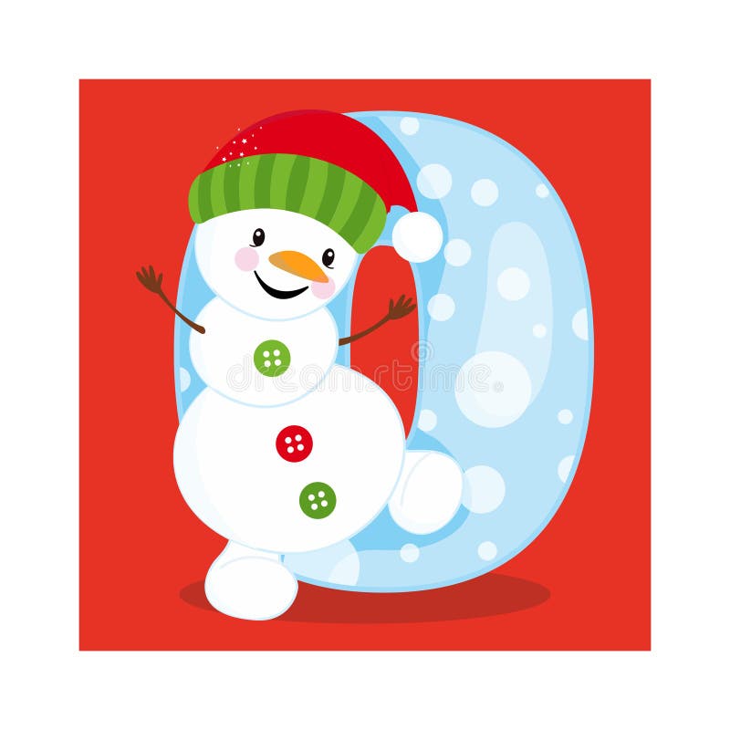 SnowMan Numbers 0 10 stock vector. Illustration of numbers - 198991036
