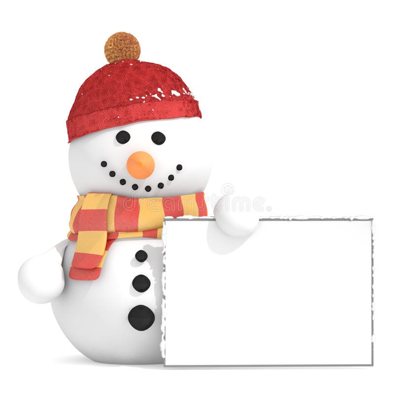 Snowman stock illustration. Illustration of frost, snow - 46106192