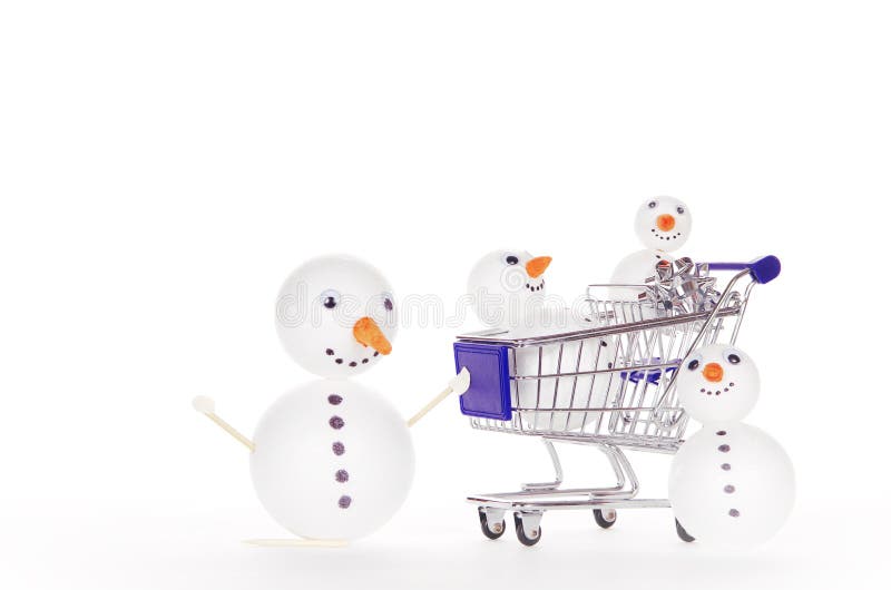 Shopping cart isolated stock image. Image of retail, handle - 27321315