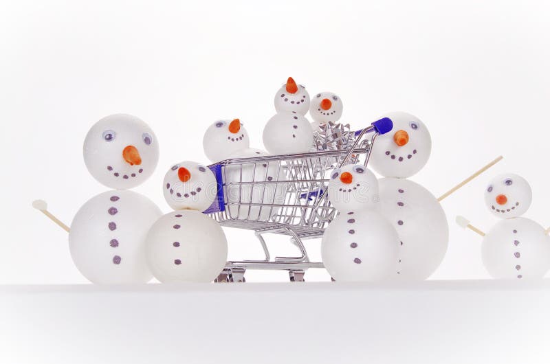 Shopping cart isolated stock image. Image of retail, handle - 27321315
