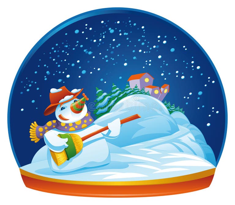 Snowman Snow Globe Stock Illustrations – 6,619 Snowman Snow Globe Stock ...
