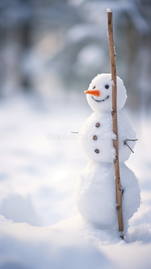 Stick Snowman stock photo. Image of glasses, sticks, snowman - 63322874
