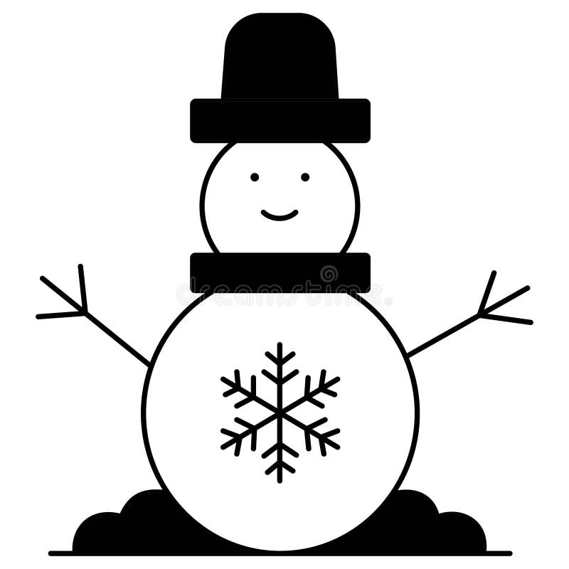 Snowman Which Can Easily Modify or Edit Stock Illustration ...