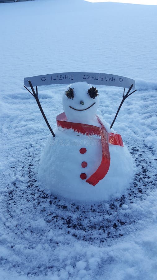 Snowman in Winter from South Korea from Someone Stock Image - Image of ...