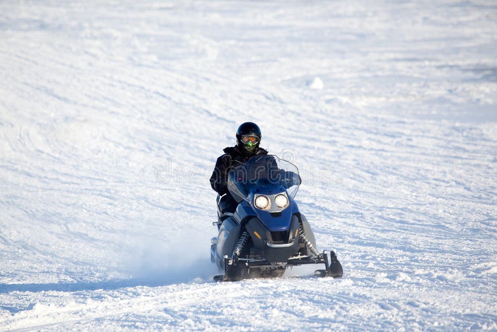 Snowmobile stock photo. Image of nature, sled, snowmobile - 9417002