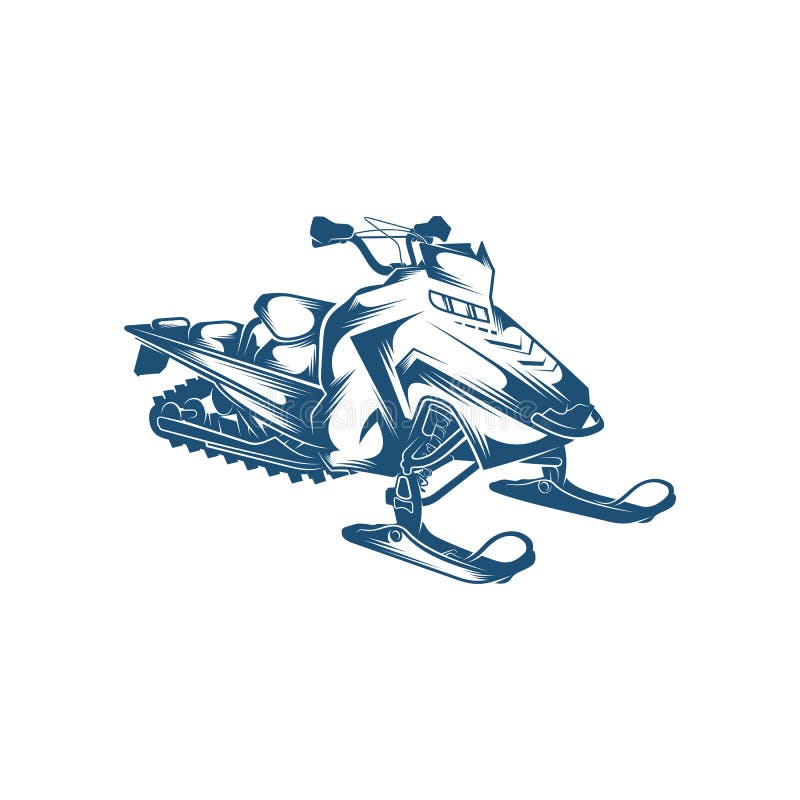 Snowmobile Design Vector Illustration, Creative Snowmobile Logo Design ...