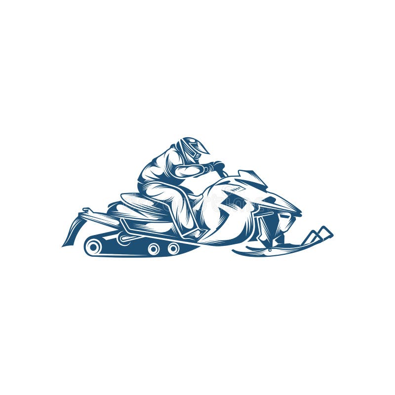 Snowmobile Design Vector Illustration, Creative Snowmobile Logo Design ...