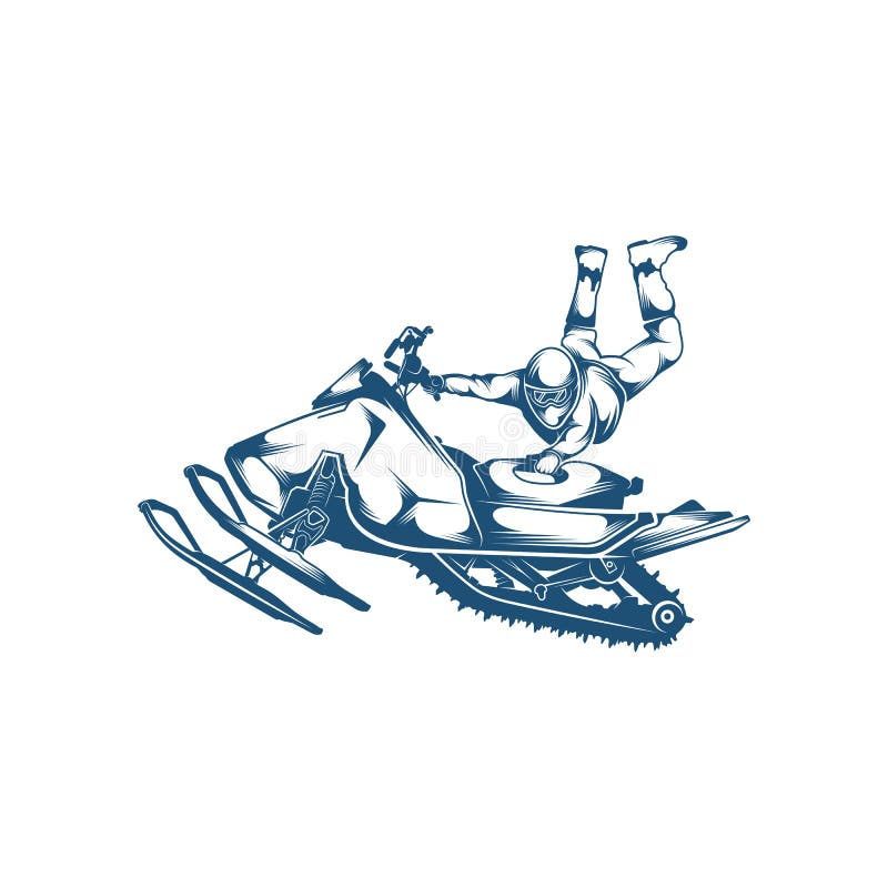 Snowmobile Design Vector Illustration, Creative Snowmobile Logo Design ...