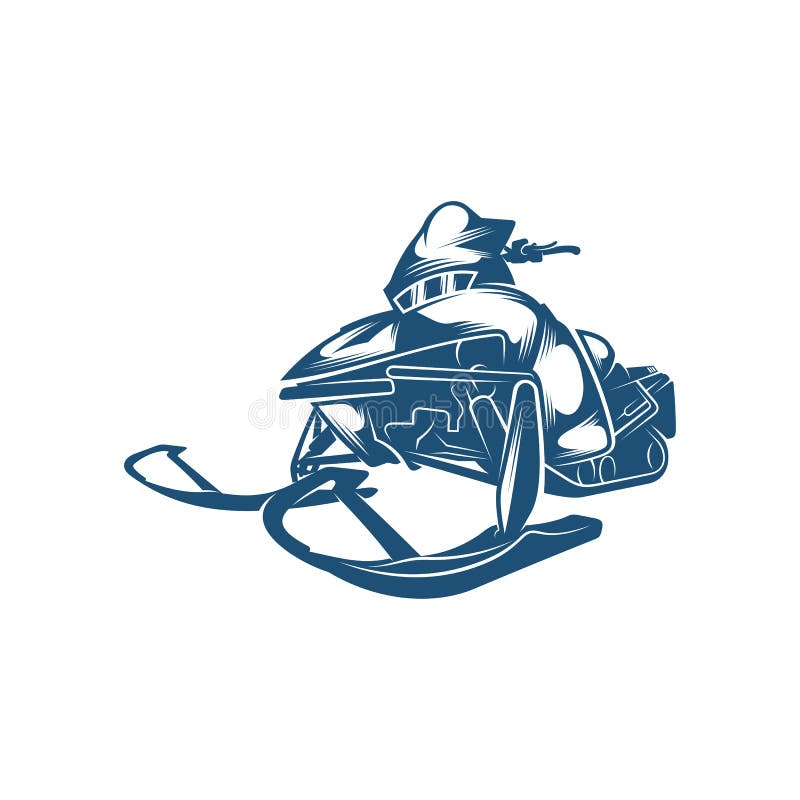 Snowmobile Design Vector Illustration, Creative Snowmobile Logo Design ...