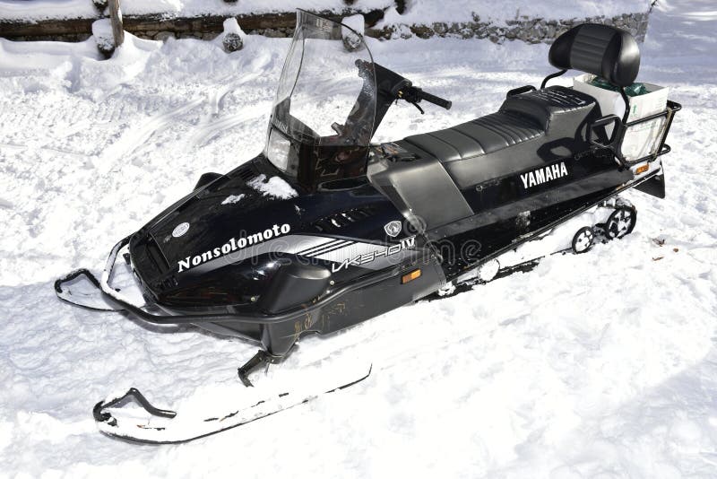 Snowmobile editorial photography. Image of cold, italy - 66318547