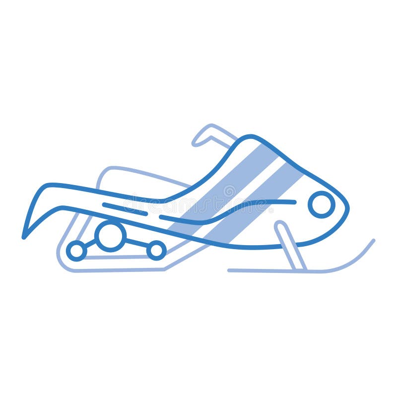 Snowmobile Racing Icon. Vector Stock Vector - Illustration of ...