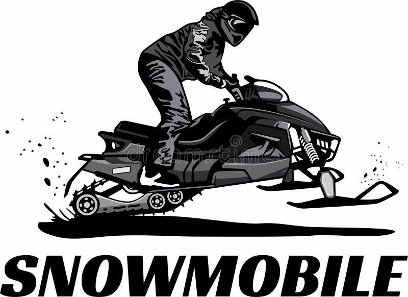 Snowmobile Trails Logo Design Vector Stock Vector - Illustration of ...