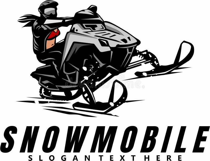 Snowmobile Trails Logo Design Vector Stock Vector - Illustration of ...