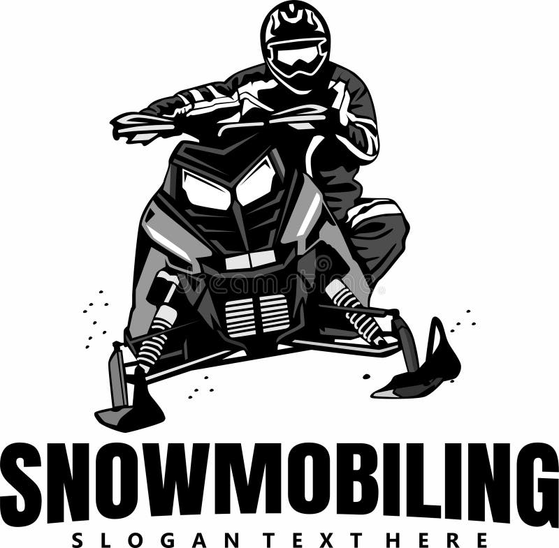 Snowmobile Trails Logo Icon Vector Stock Vector - Illustration of blue ...