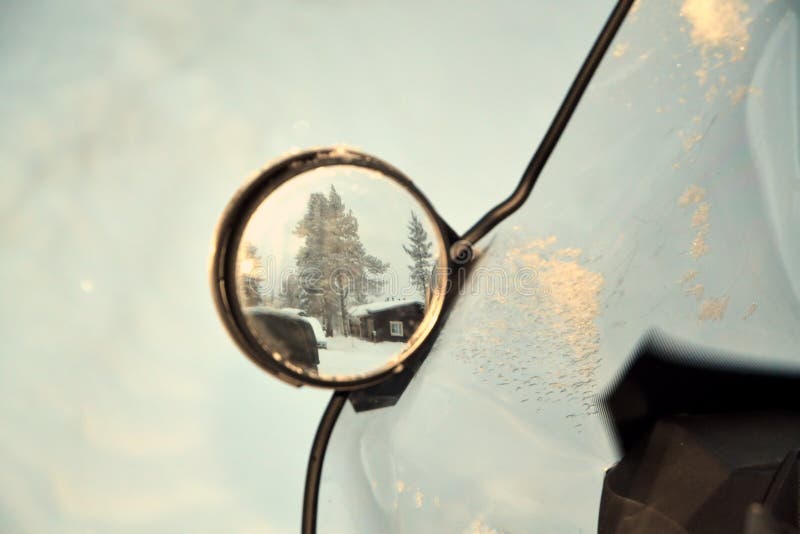 Snowmobiling in a Winter Wonderland Stock Photo - Image of tree, winter ...