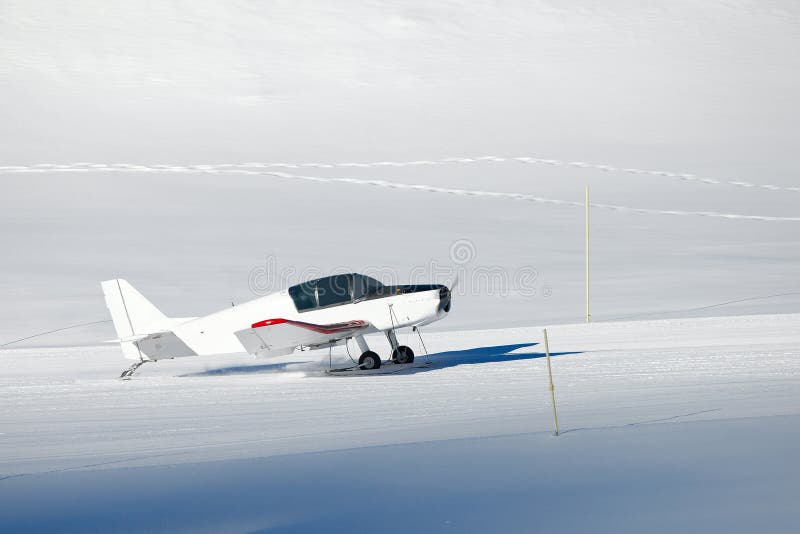Snowplane stock image. Image of touch, aircraft, cold - 48862447