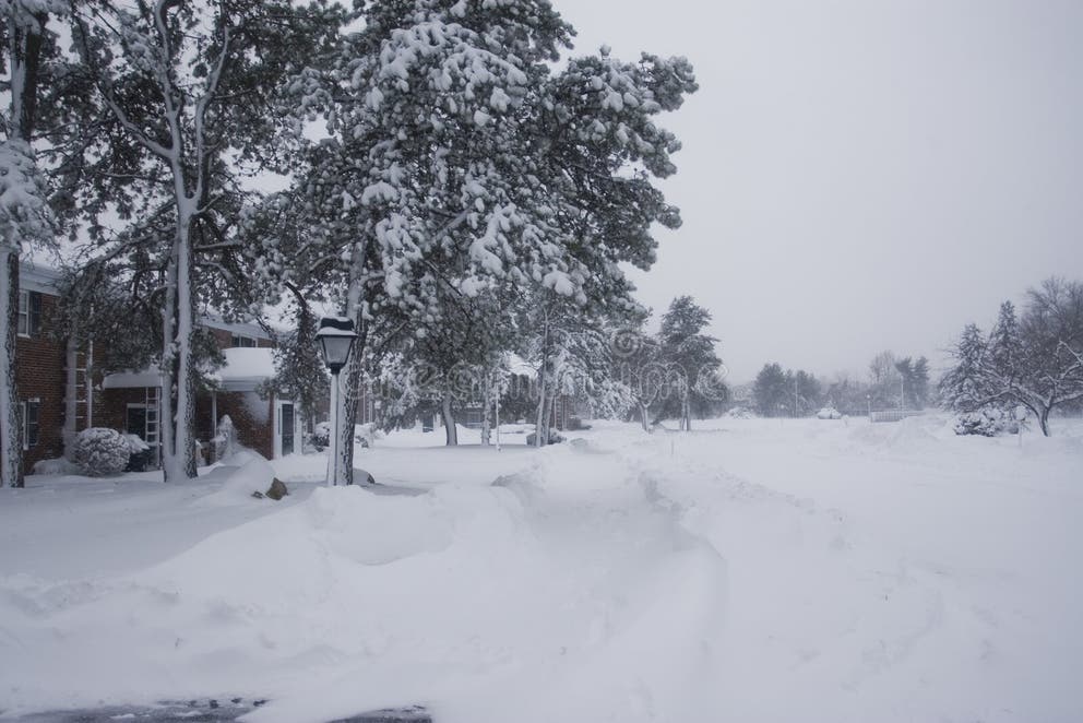 Snowpocalypse 8 editorial image. Image of coast, blizzard - 17801530