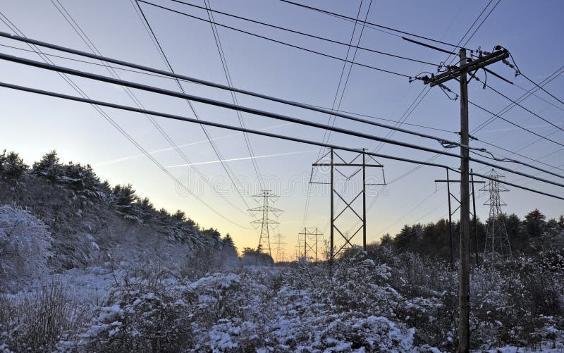 Snowpower stock image. Image of electric, field, cold - 12230713