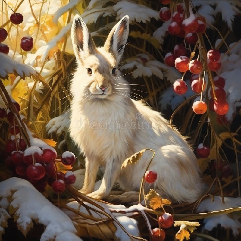 Snowshoe Hare Stock Illustrations – 127 Snowshoe Hare Stock ...