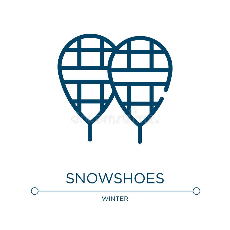 Snowshoes Icon. Linear Vector Illustration from Winter Collection ...