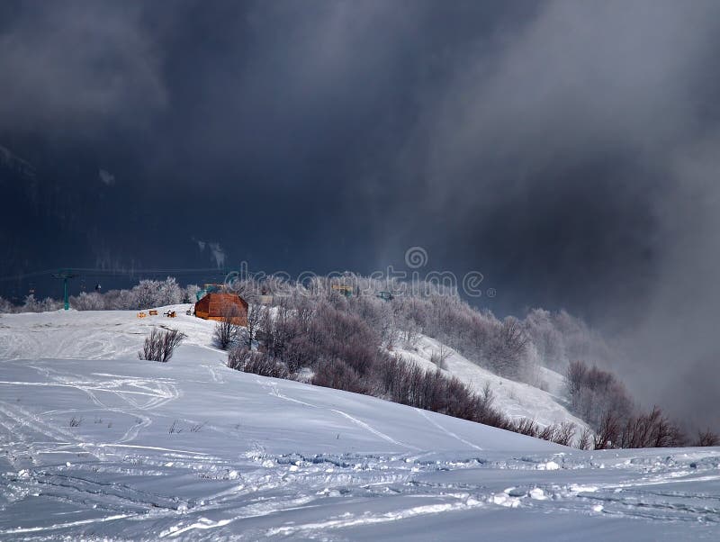 Snowstorm stock photo. Image of mountains, blizzards - 21866746