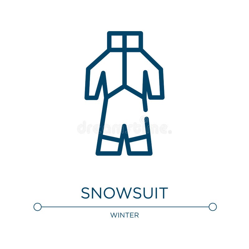 Snowsuit Icon. Linear Vector Illustration from Winter Collection ...