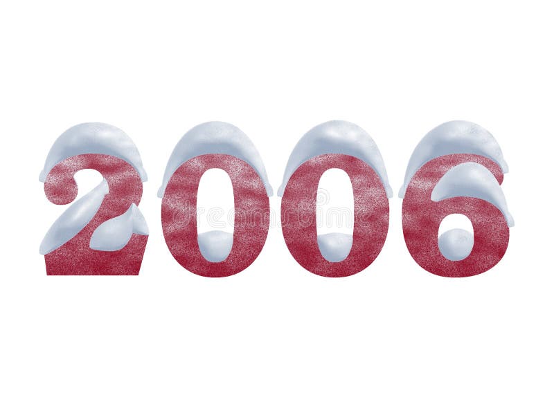 Snowy 2006 Year stock image. Image of blue, year, freeze - 385305