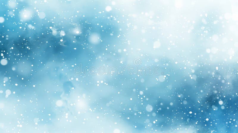 A Snowy Abstract Background with a Gentle Snowfall, Featuring Soft ...