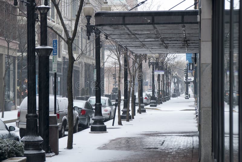 Snowy afternoon editorial image. Image of wintry, winter - 54864720