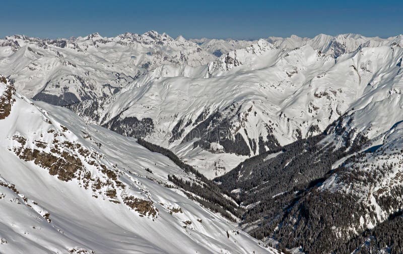 Snowy Alps stock image. Image of frost, winter, white - 29554283