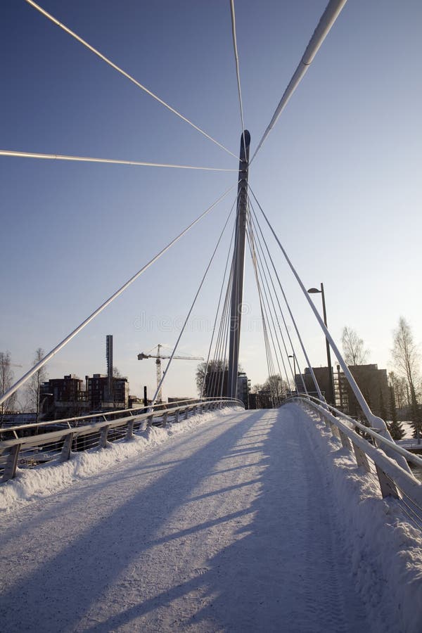 Bridge in Rovaniemi stock photo. Image of finland, rovaniemi - 5410188