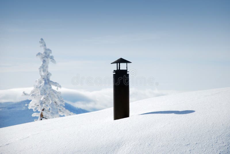 Snowy chimney stock image. Image of overlapping, pure - 8342173