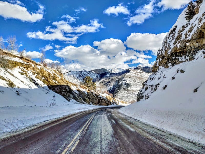 Snowy Colorado Mountains - Winter 2020 Stock Photo - Image of snowy ...