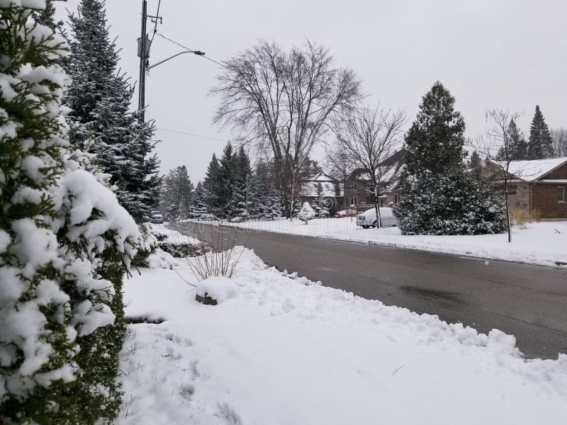 Snowy December in the City. Stock Photo - Image of metropolis, winter ...