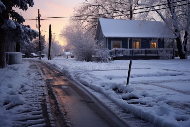 Snowy Driveway Stock Illustrations – 962 Snowy Driveway Stock ...