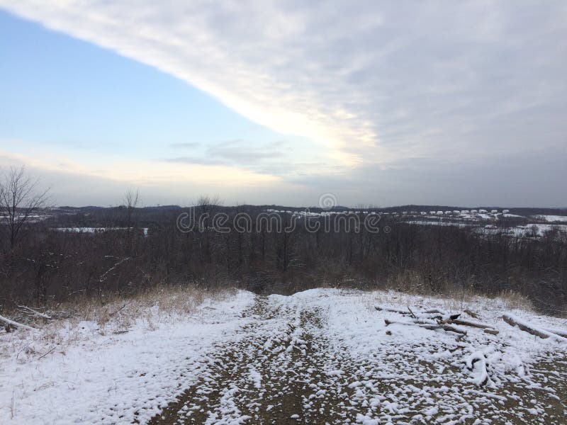 Snowy fields stock image. Image of beautiful, snowy, woods - 52442707