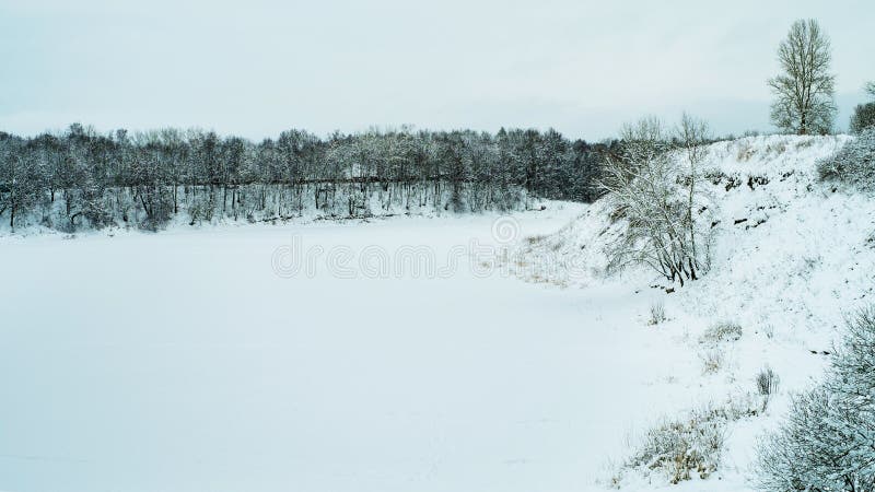 Iced River Bridge on the Polar Circle Stock Photo - Image of travel ...