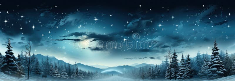 Snowy Forest Landscape with Falling Snow Animation, Stock Image - Image ...