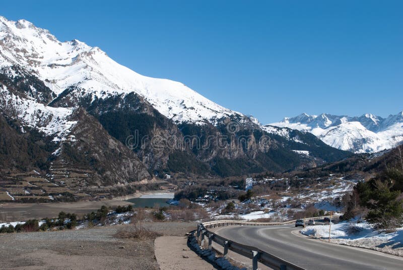 Snowy Highway, a Winter Road Trip through the Mountains Stock Image ...