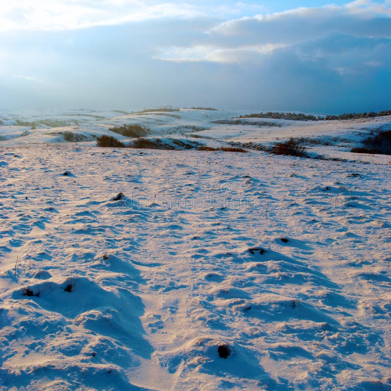 Snowy hills stock photo. Image of field, background, landscape - 23078960