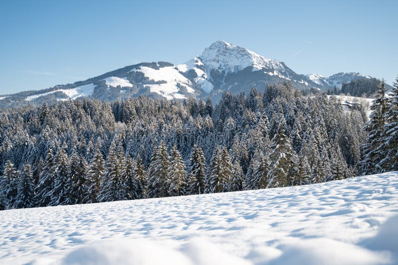 Snowy Kitzbuhel in Winter, Austria Stock Image - Image of streif ...