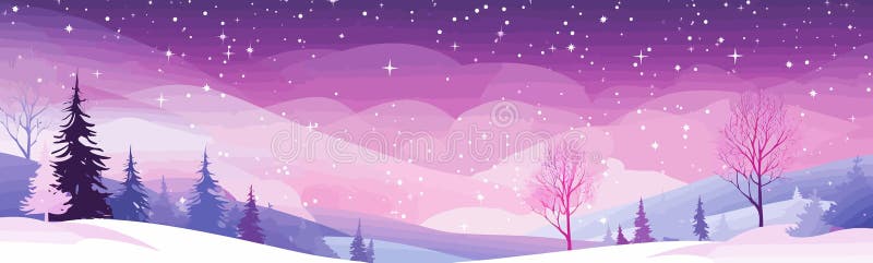 Snowy Landscape with Ice Castle Vector Simple 3d Isolated Illustration ...