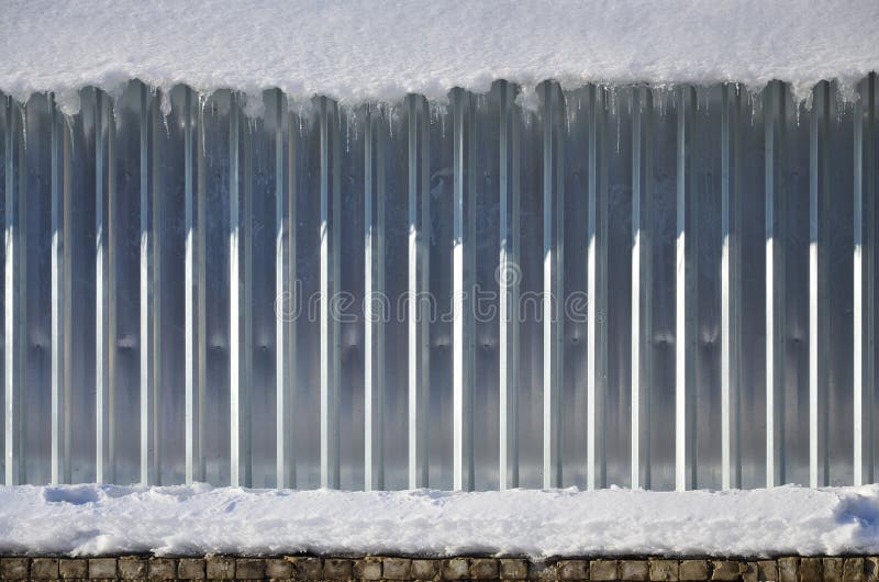Snowy metal wall texture stock photo. Image of abstract - 85214804