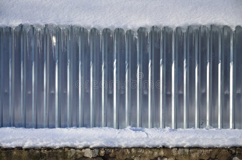 Snowy metal wall texture stock image. Image of industrial - 85224299