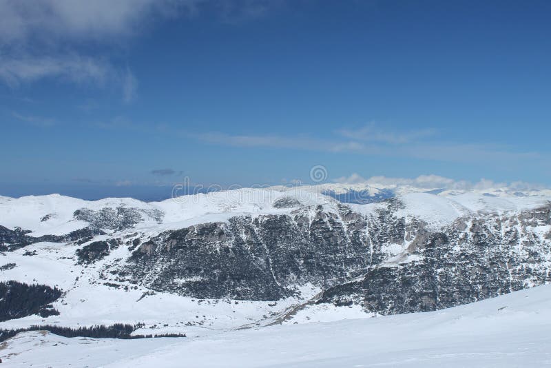 Snowy montains stock image. Image of snow, montains, winter - 52300145