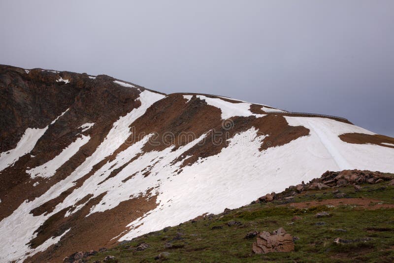 Snowy Mountain Ridge stock image. Image of ridge, snow - 47208427