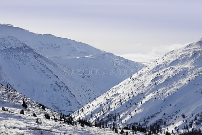 Snowy mountain terrain stock image. Image of frosty, country - 18295441