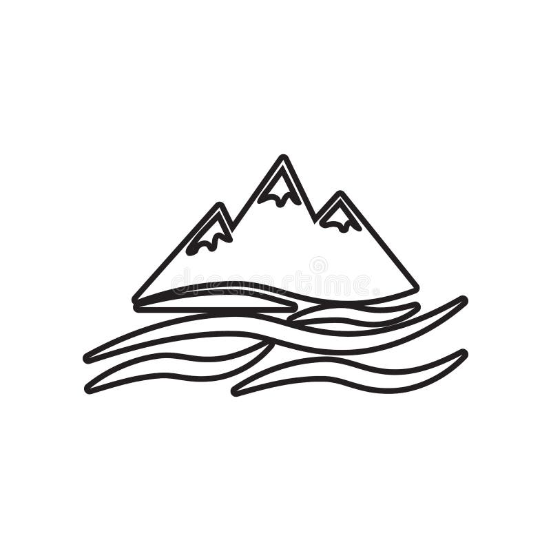 Snowy Mountains Icon. Element of Landscape for Mobile Concept and Web ...