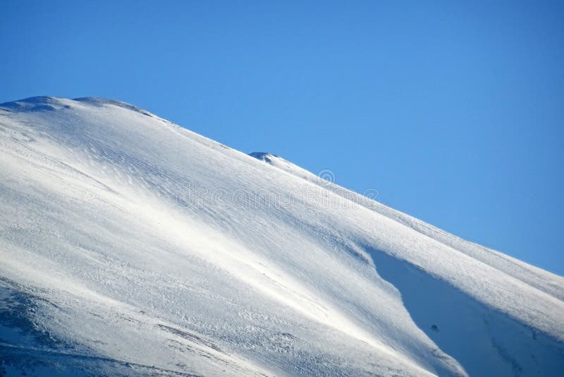 Snowy Mountainside in Mount Olympus Stock Photo - Image of greece ...