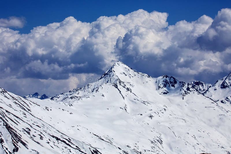 Snowy Panorama of the Italian Alps Stock Photo - Image of snow, travel ...